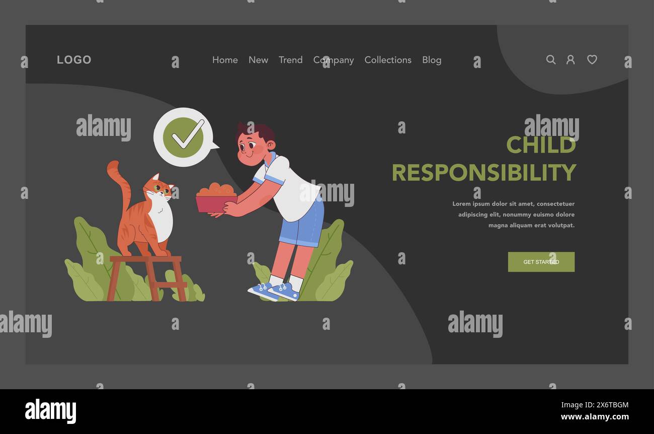 Responsible animal ownership Stock Vector Images - Alamy