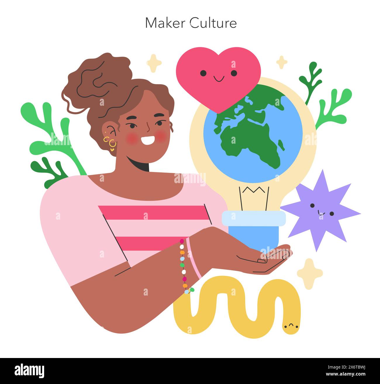 Creator of the world Stock Vector Images - Alamy