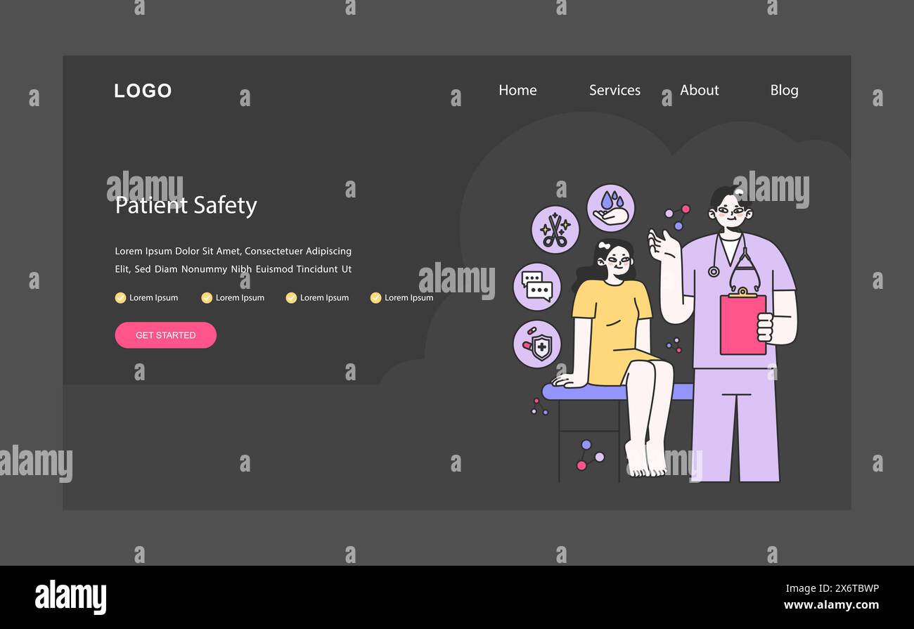 Patient Safety concept. Prioritizing care with a focus on hygiene ...