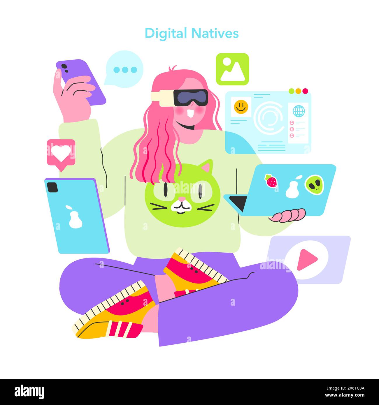 Internet savvy Stock Vector Images - Alamy