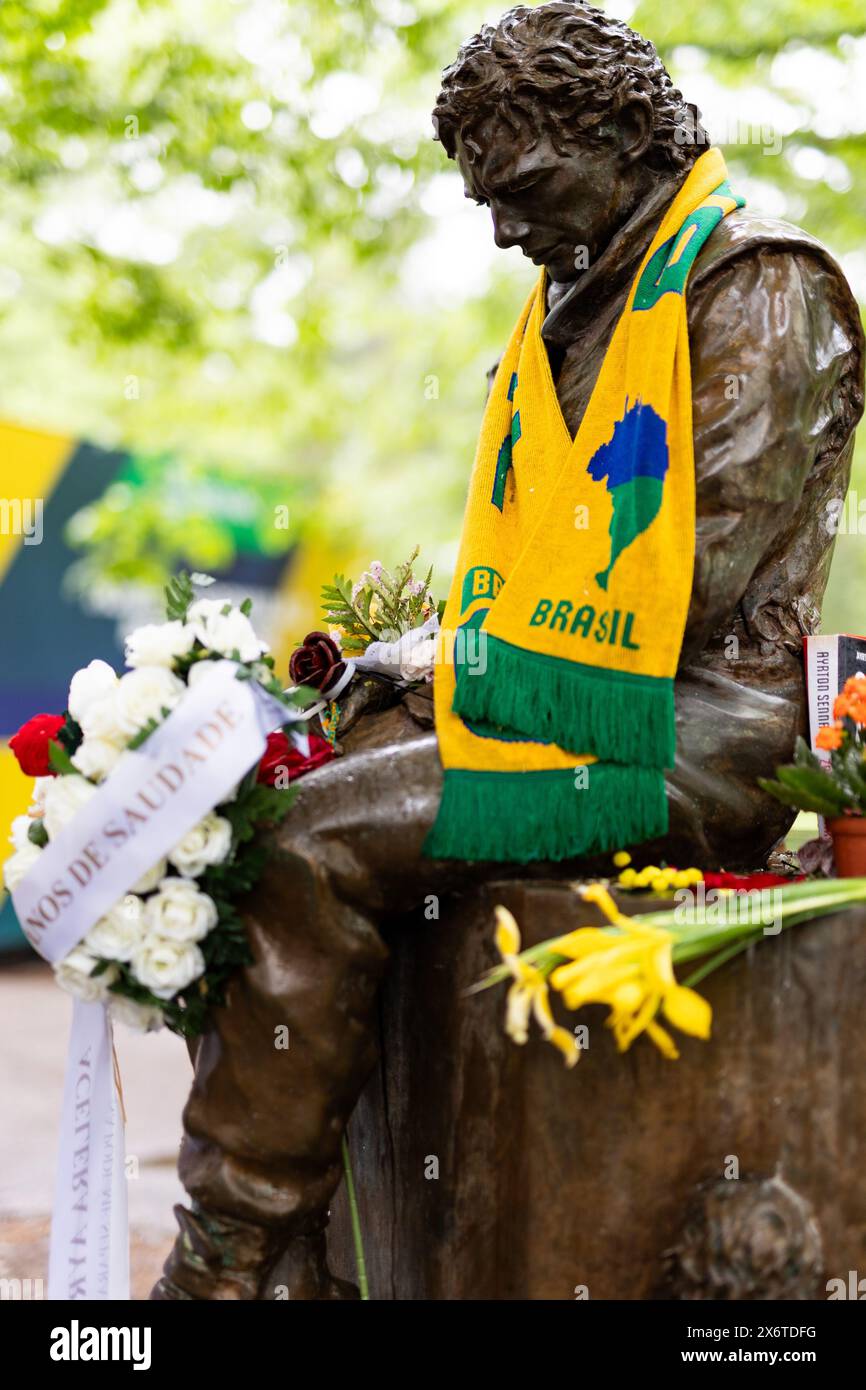 Ayrton Senna memorial during the Formula 1 MSC Cruises Gran Premio del ...