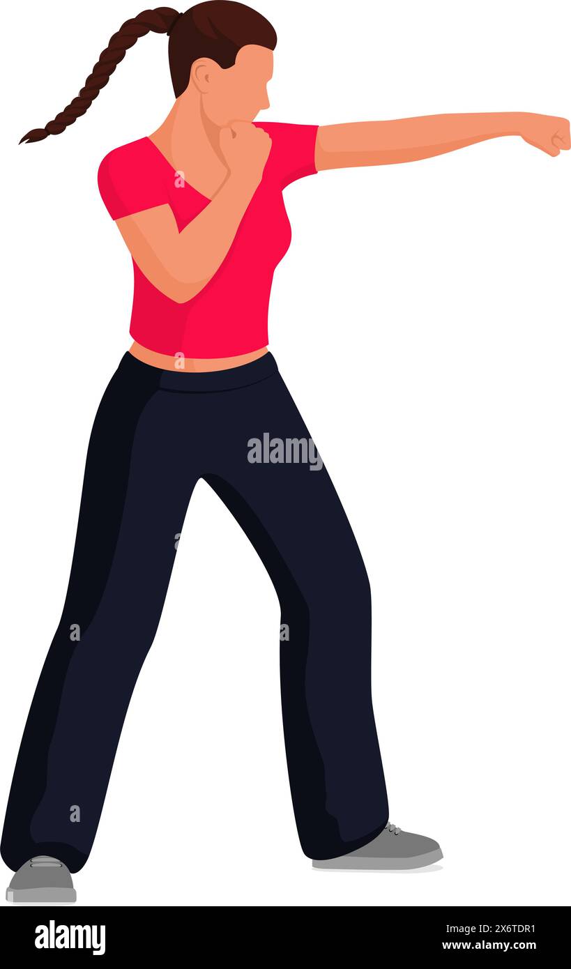 Self defense woman Stock Vector Images - Alamy