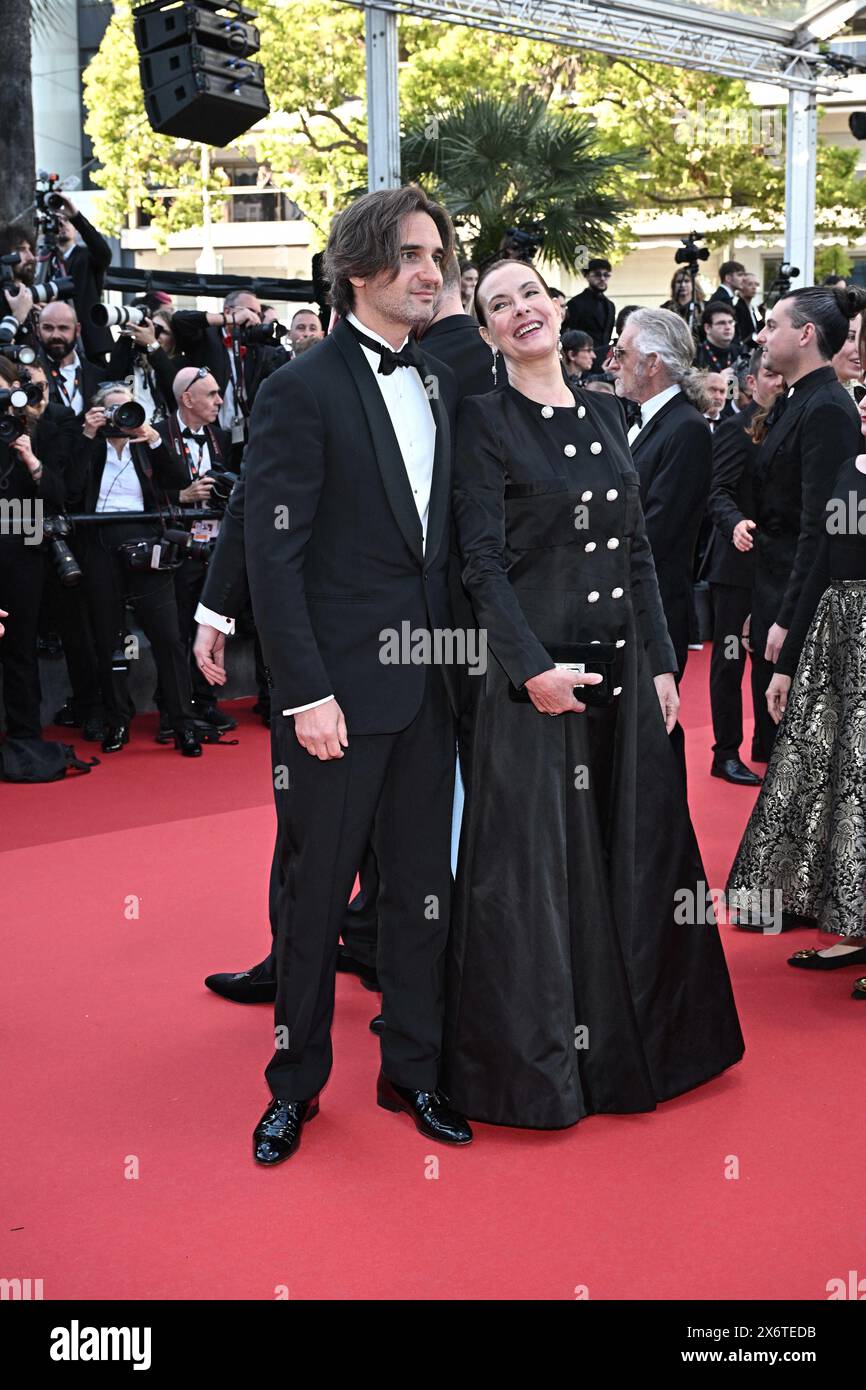 Cannes, France. 16th May, 2024. Carole Bouquet and Dimitri Rassam ...