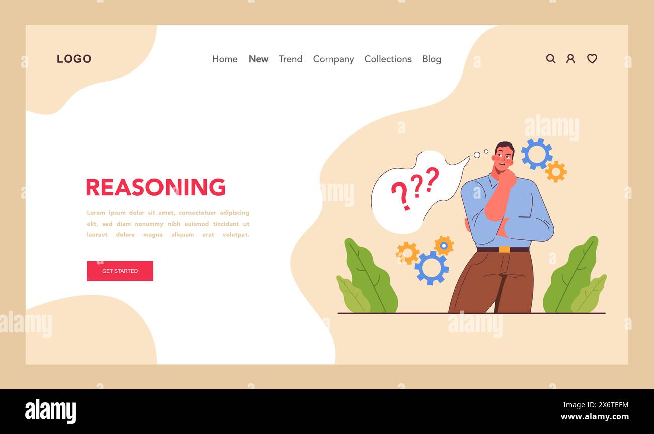 Cognitive Skill Web Banner Or Landing Page Human Cognitive Function Ability Or Capacity To