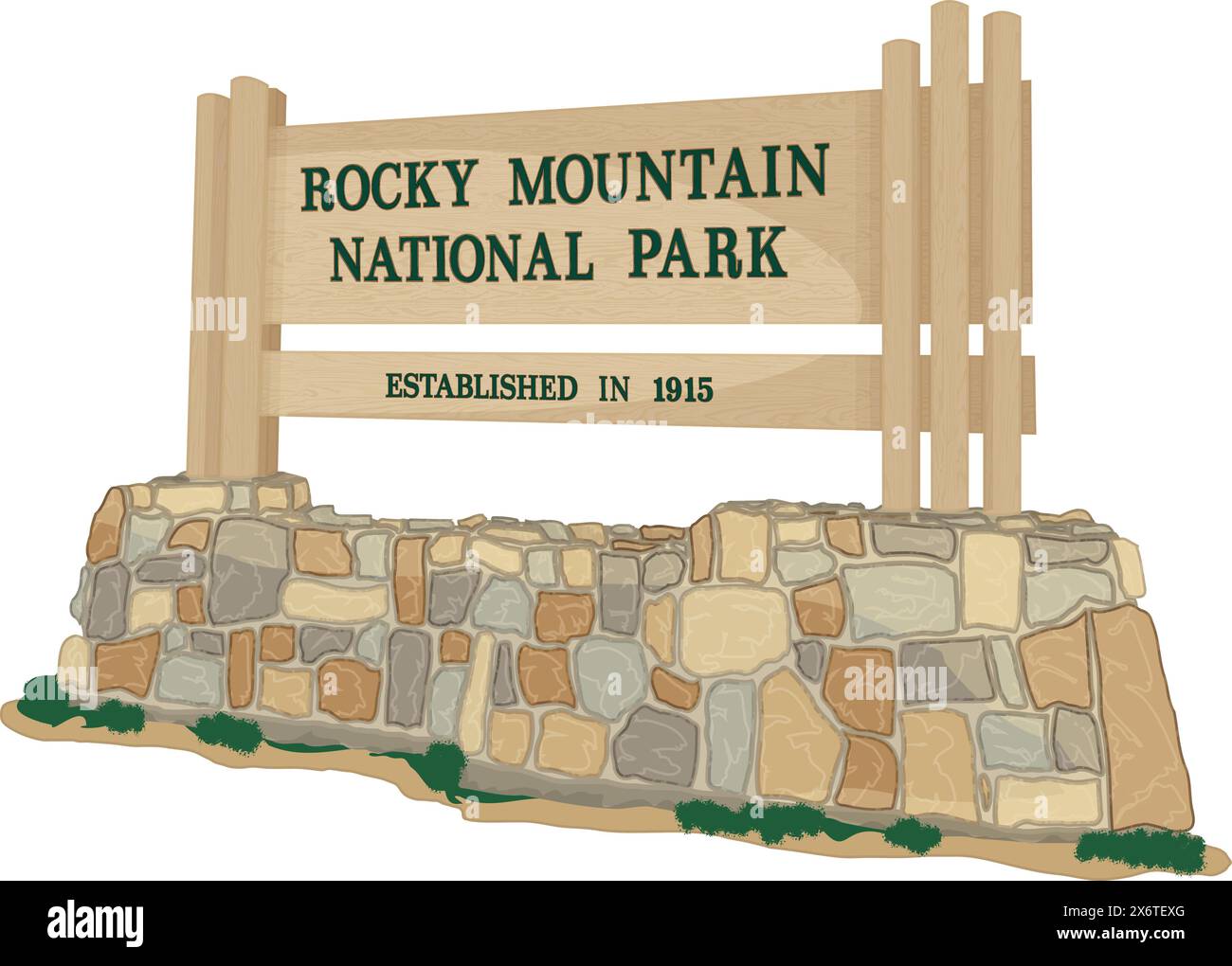 Park here sign Stock Vector Images - Alamy