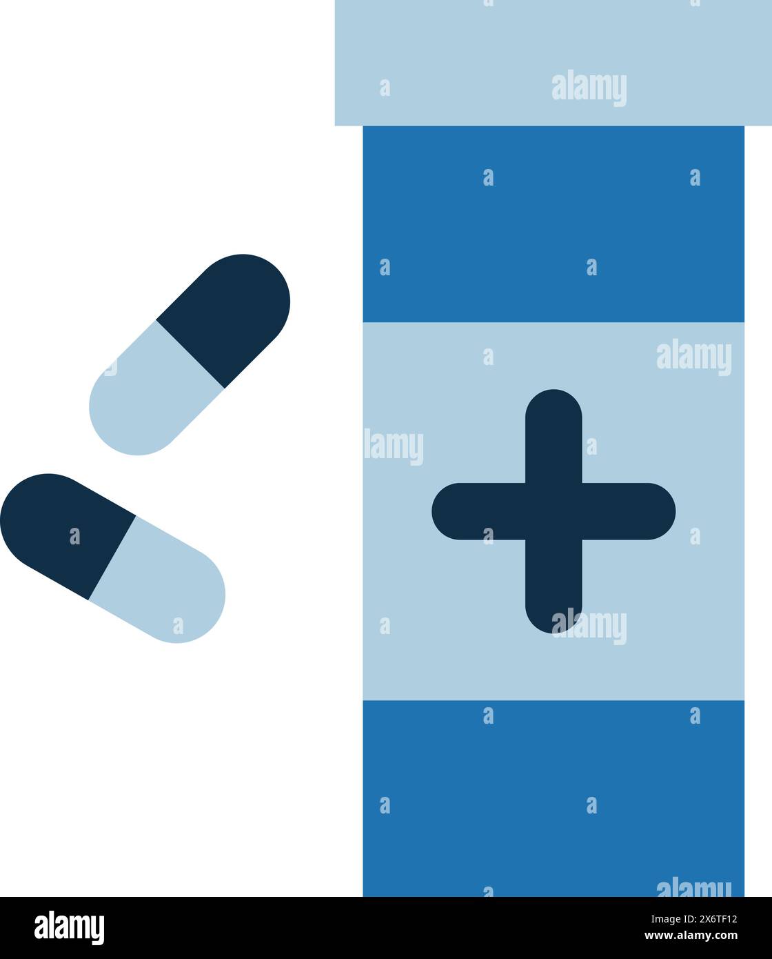 Medicines, drugs and pill bottle, isolated icon Stock Vector Image ...