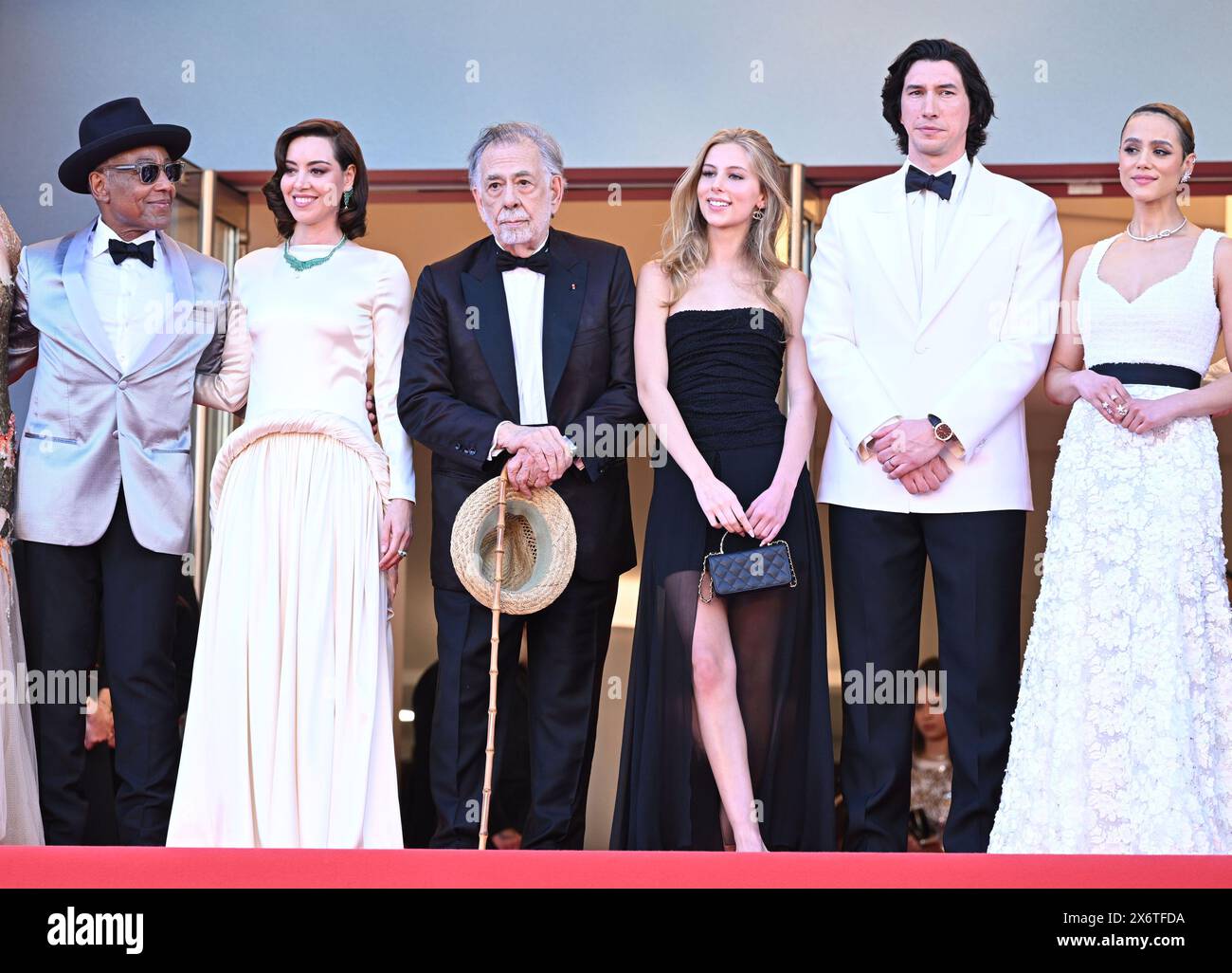 (left to right) Giancarlo Esposito, Aubrey Plaza, Francis Ford Coppola, Romy Croquet Mars, Adam ...