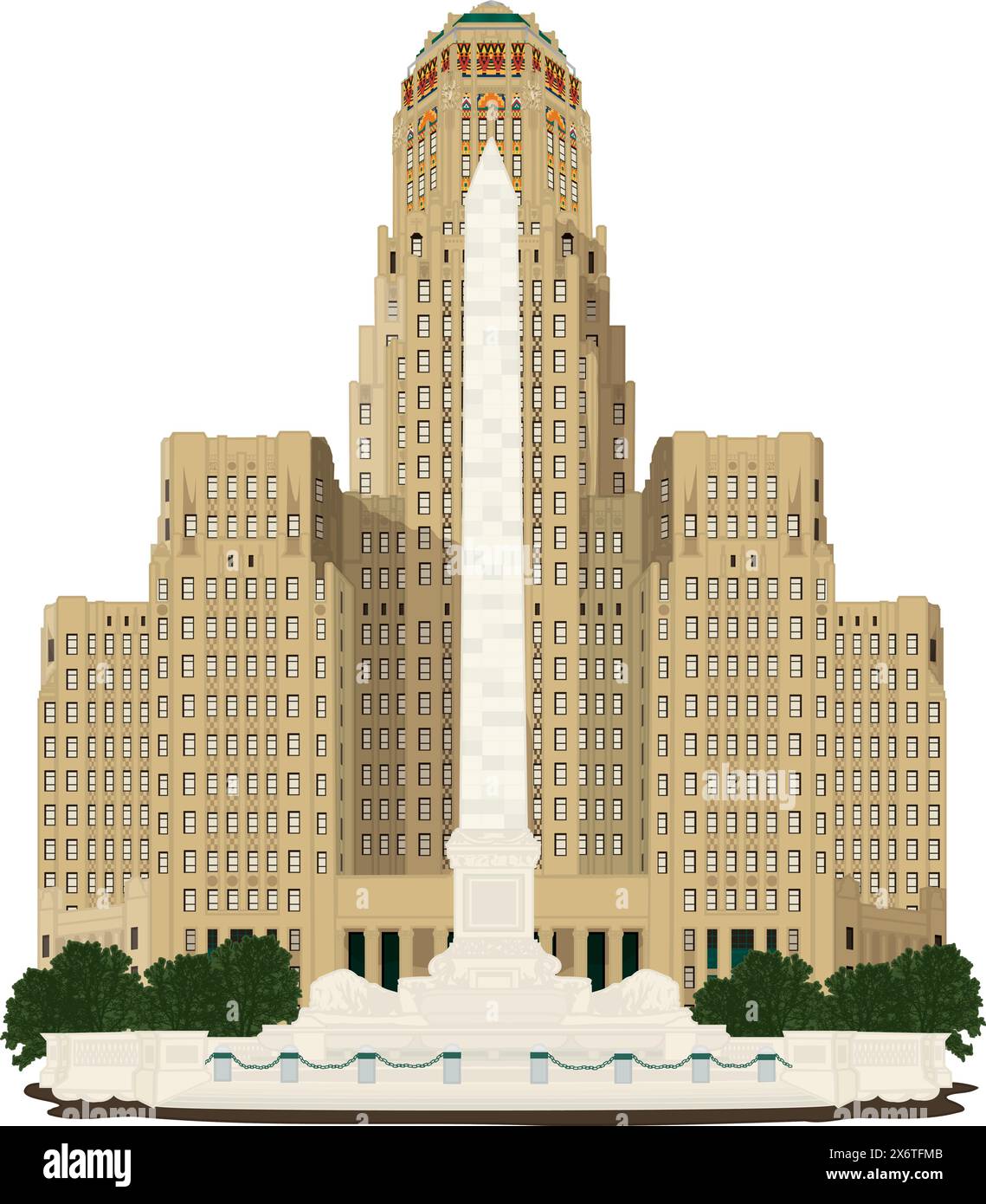 High new skyscraper building Stock Vector Images - Alamy