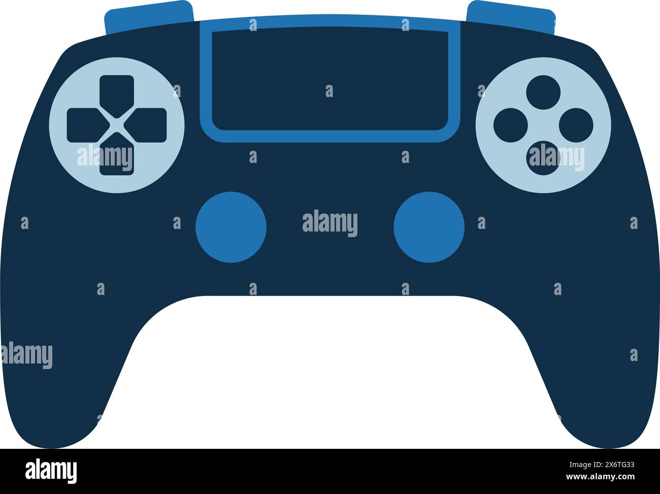 Video game controller with buttons, gaming icon Stock Vector Image ...
