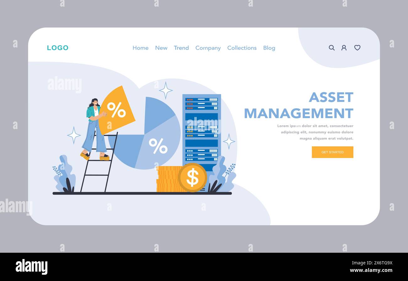Asset Management Web Or Landing Page Portfolio Diversification And