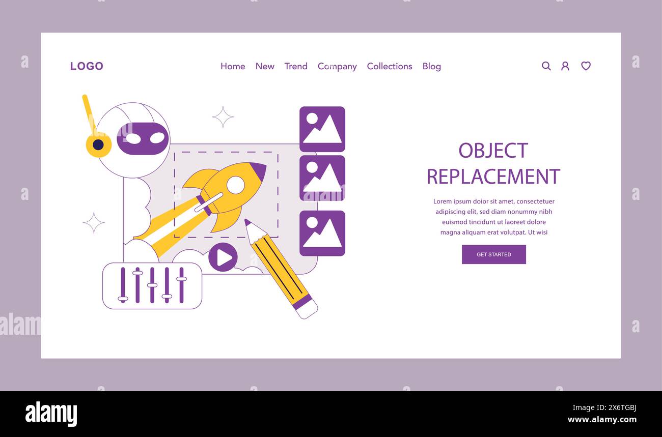 AI for Video Creation concept. An illustration featuring a robot with ...