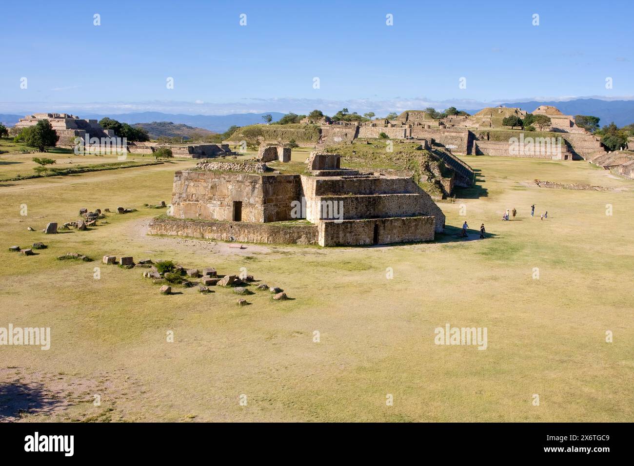 Monte Alban, Oaxaca, Mexico. Zapotec Capital Ruins, 300A.D.-700A.D ...