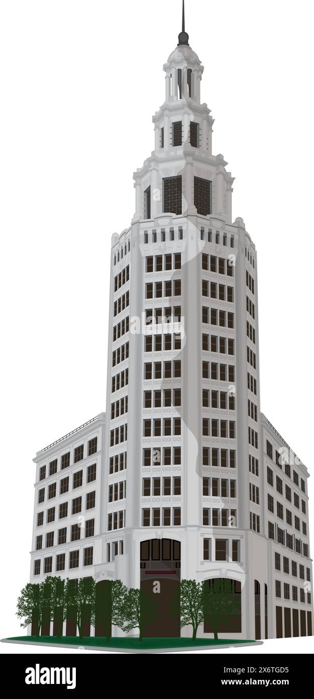 New york buildings vector Stock Vector Images - Alamy