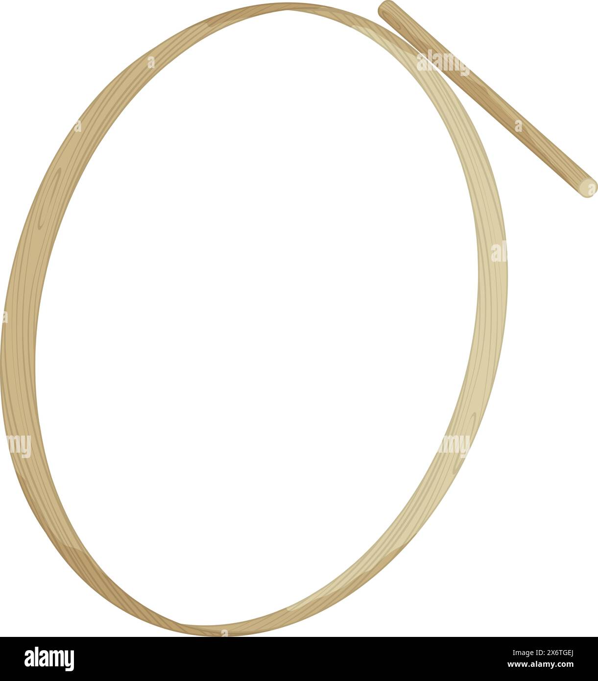 Colonial Stick & Hoop Game Stock Vector Image & Art - Alamy