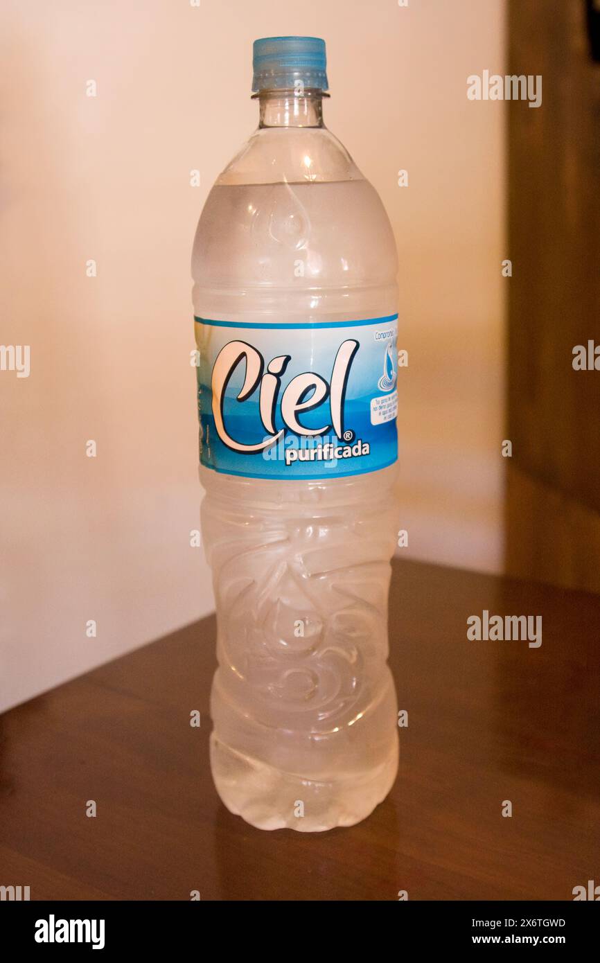 Oaxaca, Mexico, North America. Bottled Water, Oaxaca Restaurant Stock ...