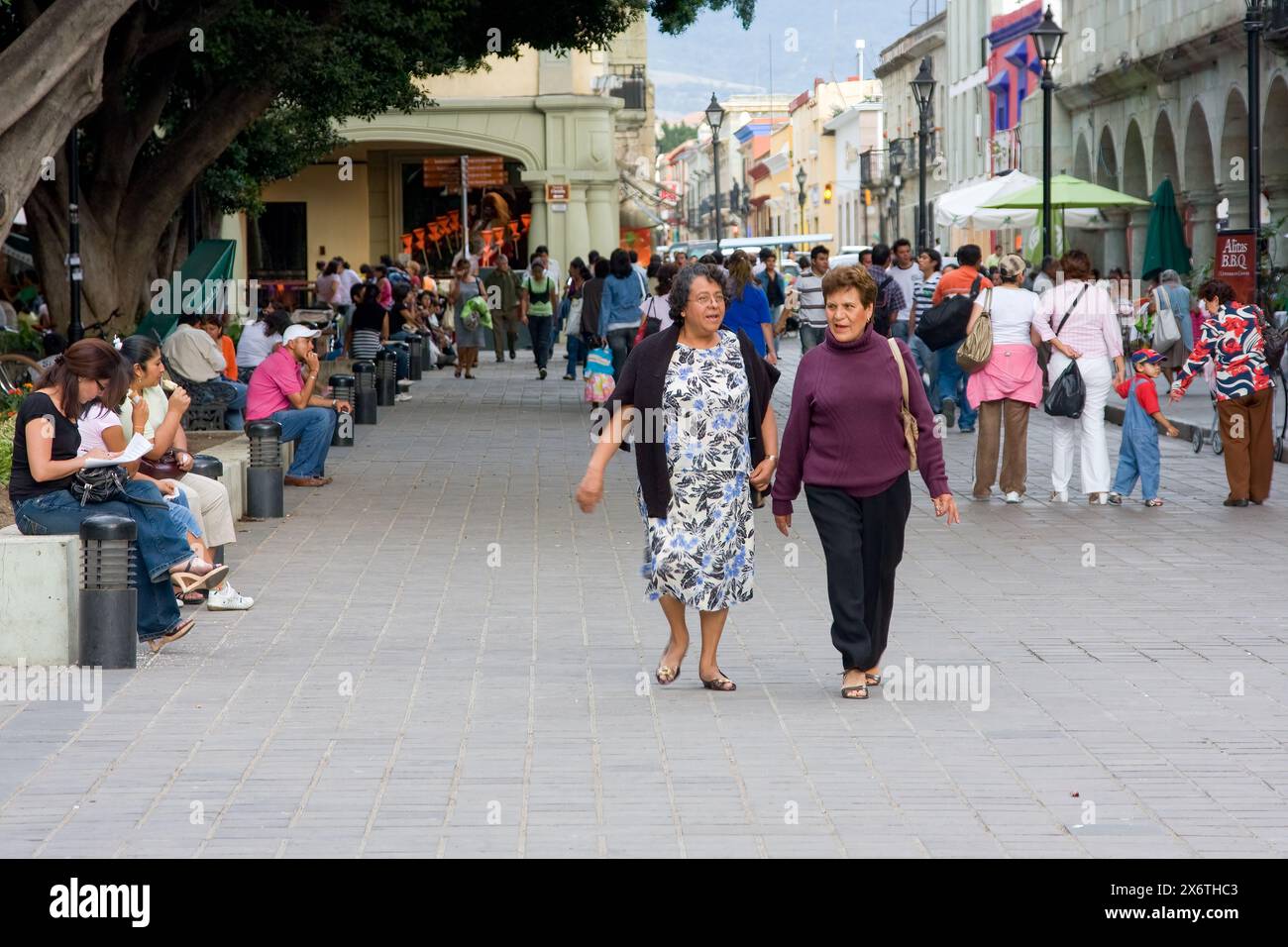 Oaxaca, Mexico, North America. Afternoon in the Zócalo (Town Square ...