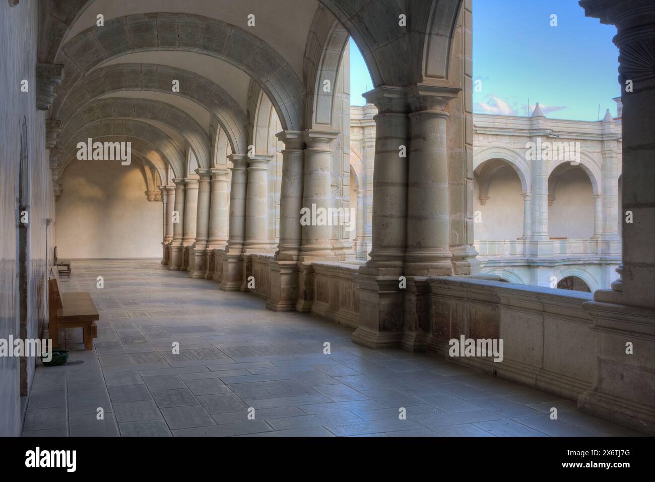 Oaxaca; Mexico. Corridor Walkway around Interior Courtyard, former ...