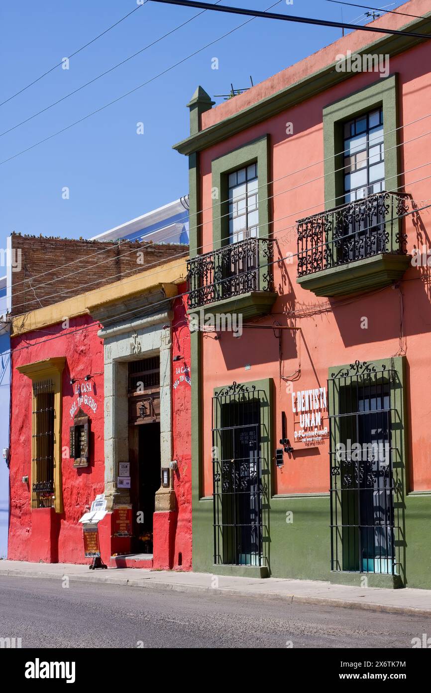 Oaxaca; Mexico; North America. Street Scene, Manuel Garcia Vigil Street ...