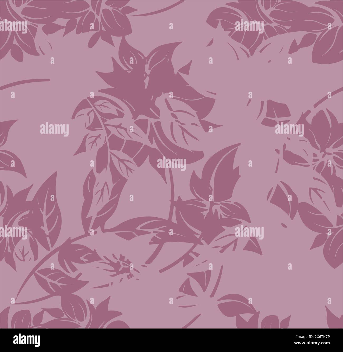 Floral seamless pattern with big flowers and Vector illustration Stock ...