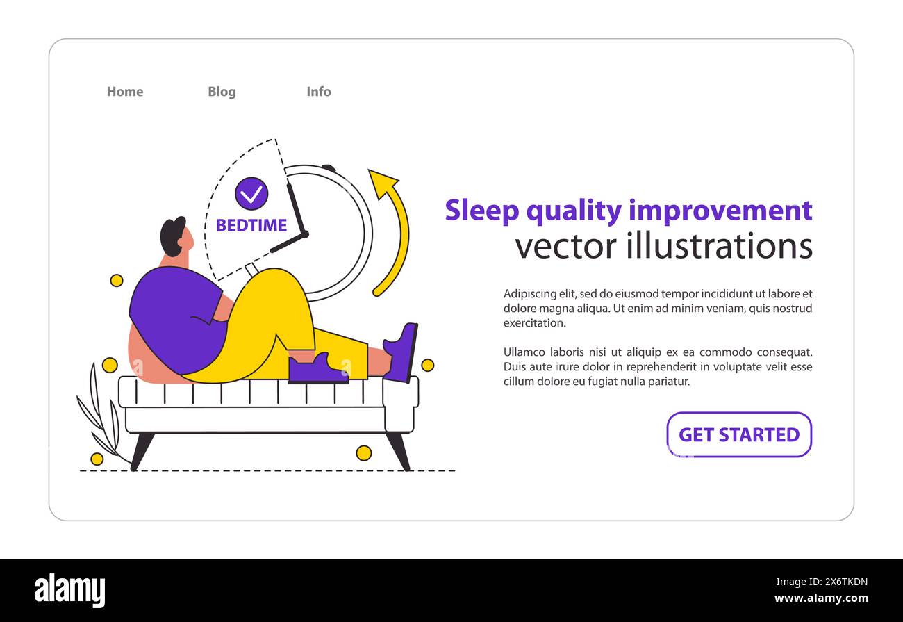 Sleep Quality Improvement concept Visualizes rest optimization with ... Sleep Quality Improvement concept Visualizes rest optimization with ...