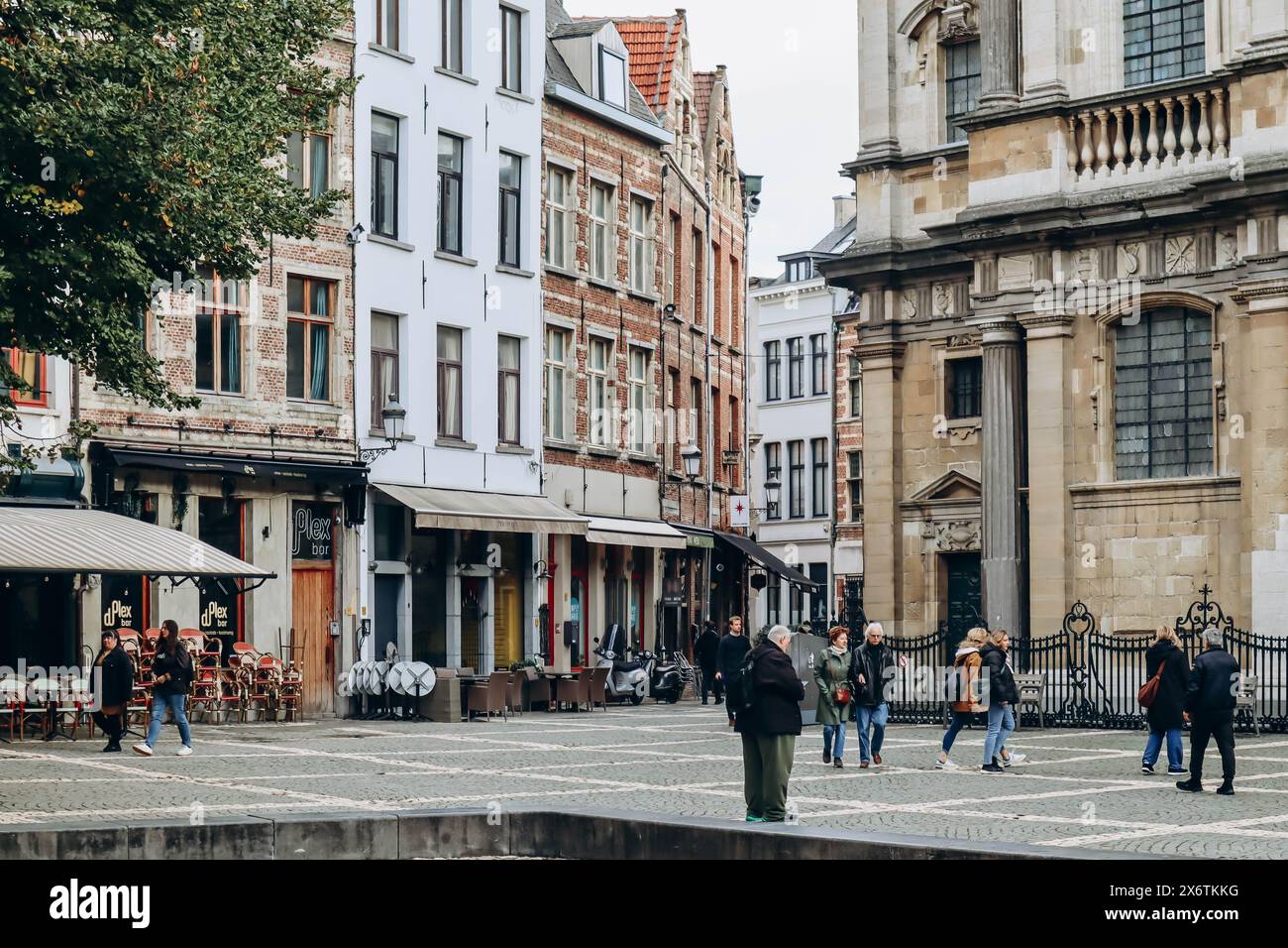 Antwerp, Belgium - October 22, 2023: Historic center of Antwerp and ...