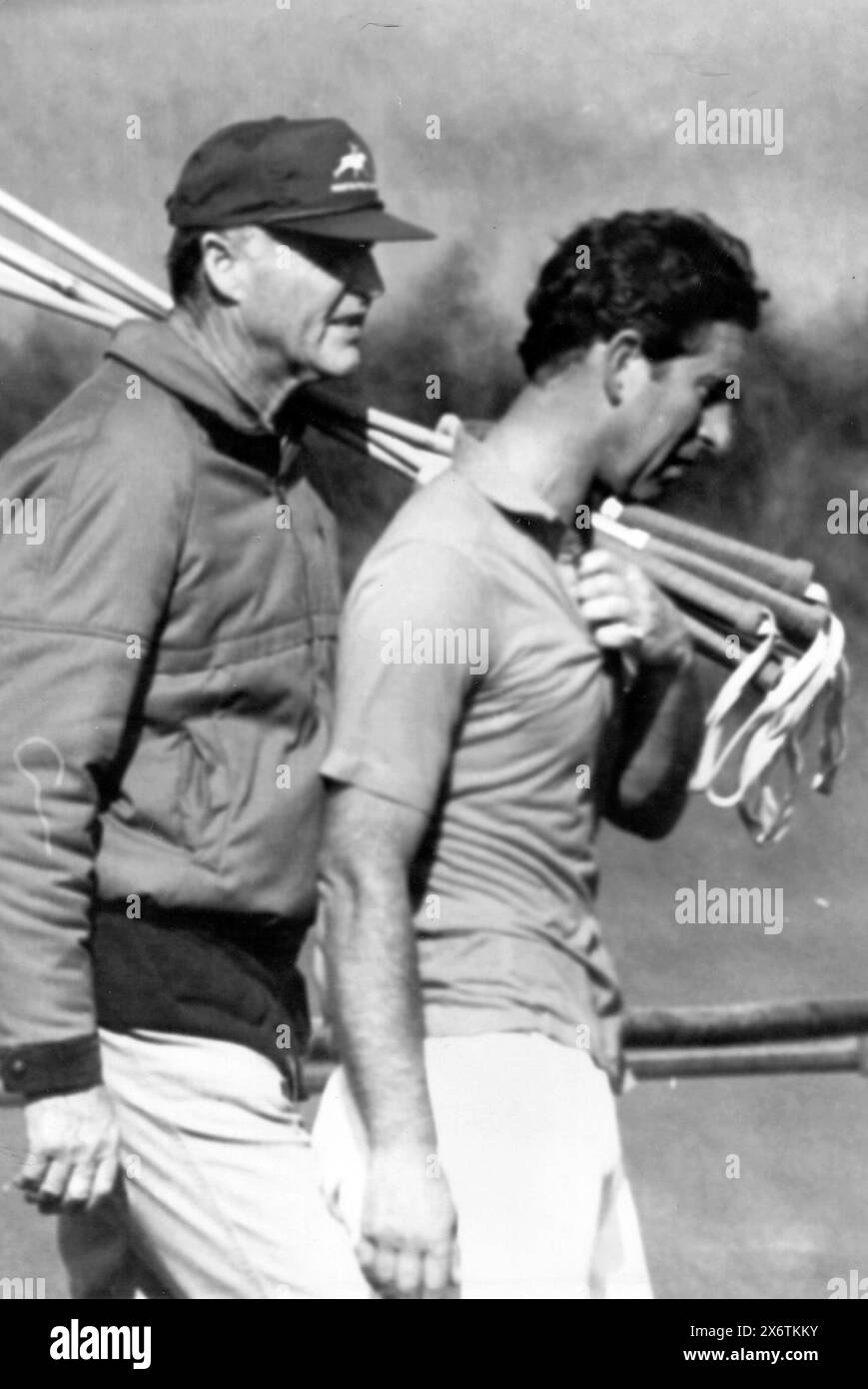 PRINCE CHARLES AND MAJOR RONALD FERGUSON, POLO, COWDRAY PARK,W.SUSSEX ...