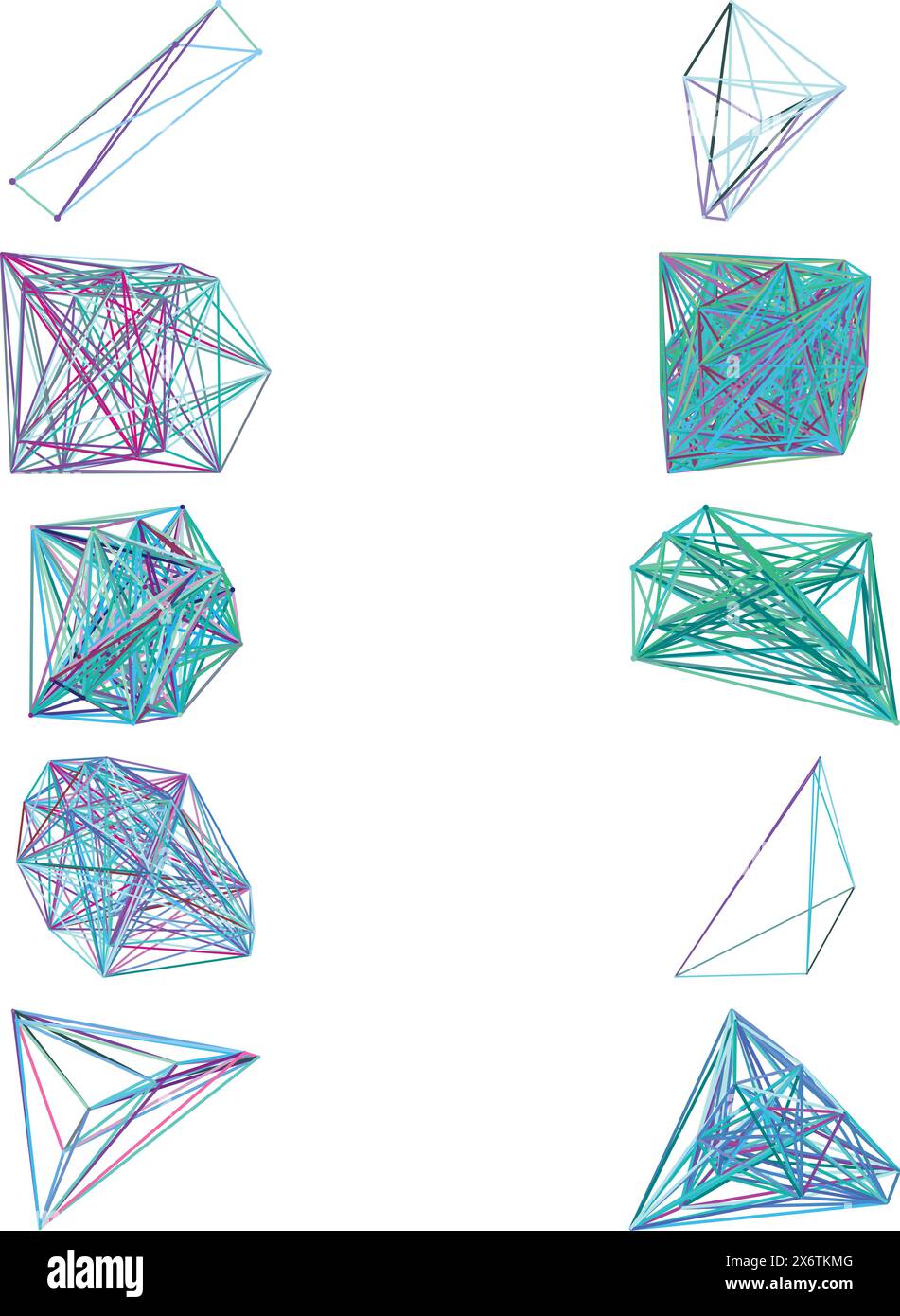 A set of abstract isolated futuristic node network connection design elements Stock Vector Image ...