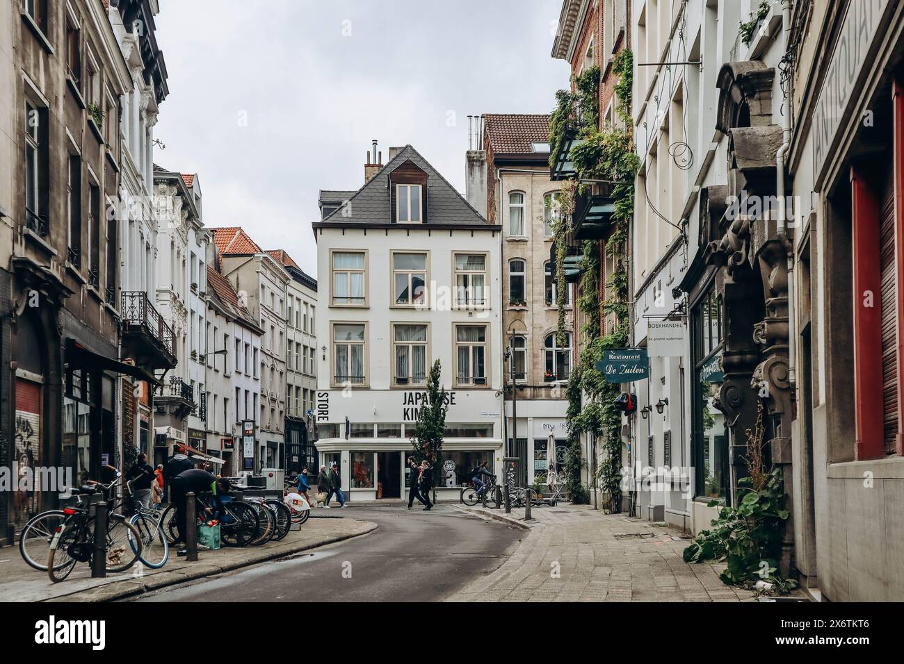 Antwerp, Belgium - October 22, 2023: Historic center of Antwerp and ...