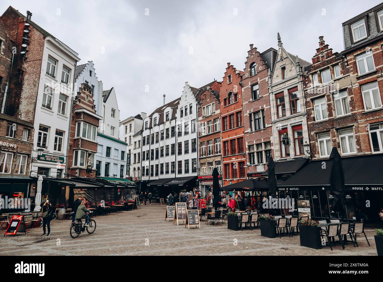 Antwerp, Belgium - October 22, 2023: Historic center of Antwerp and ...