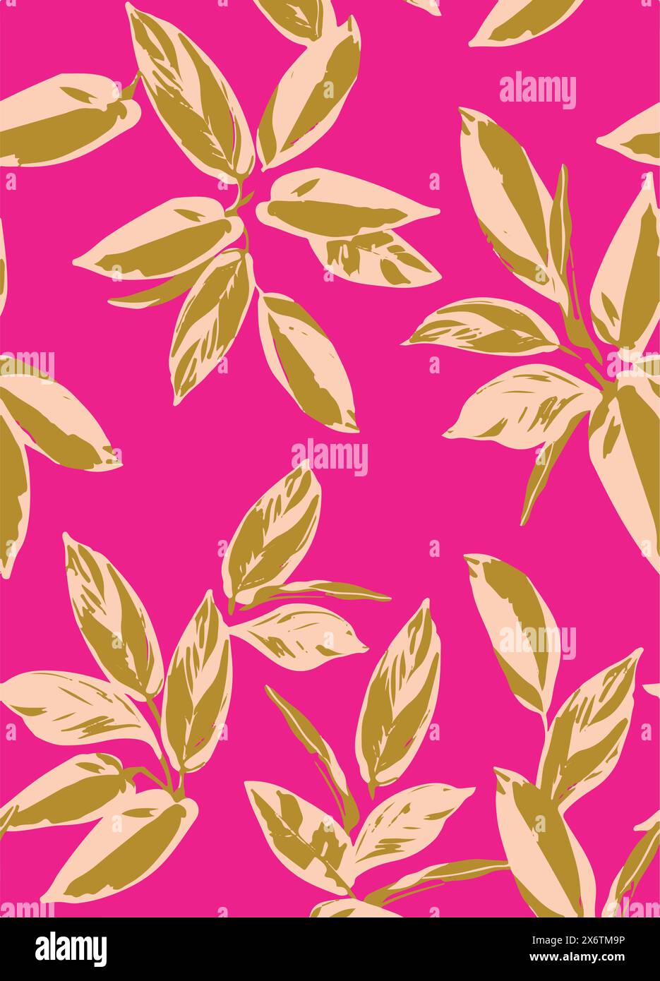 Floral seamless pattern with big flowers and Vector illustration Stock ...