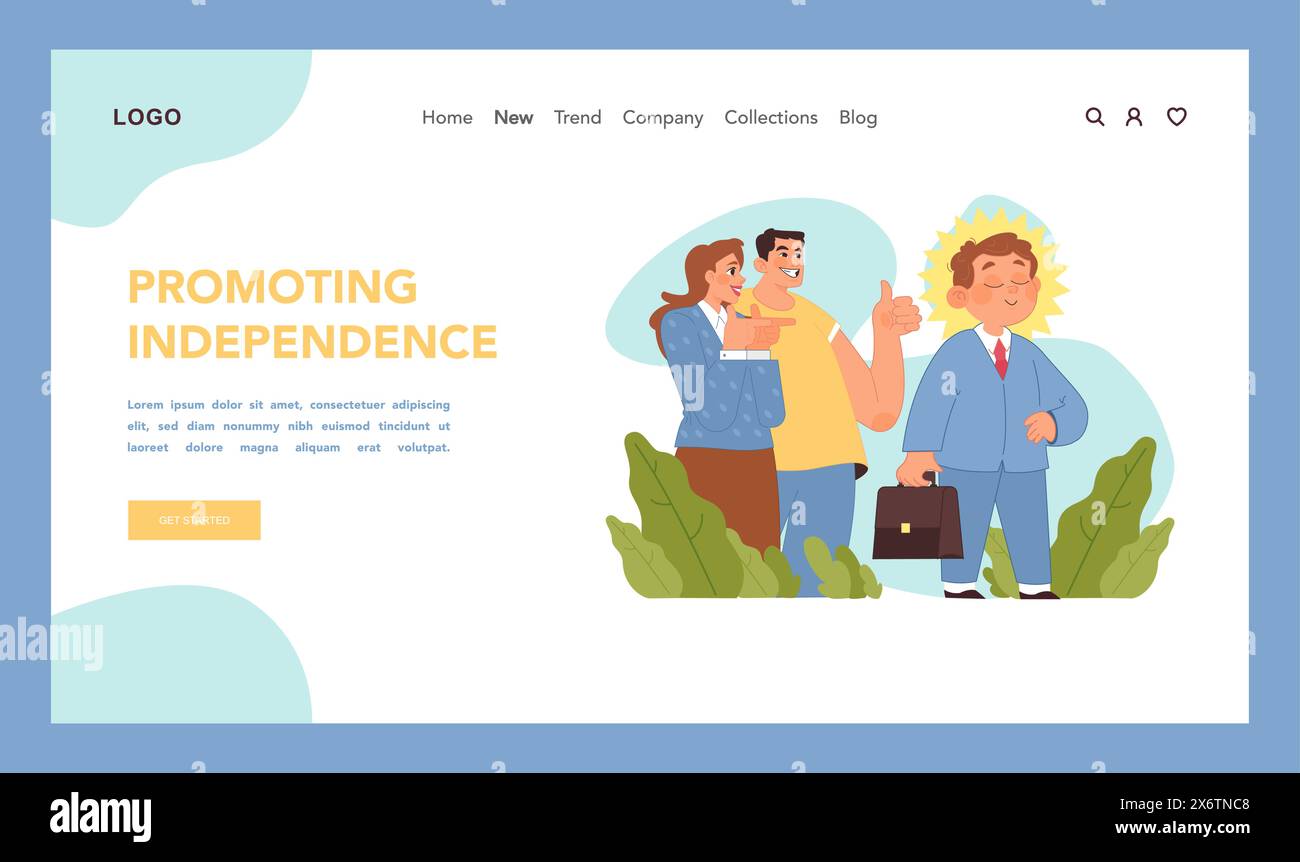 Independence encouragement concept. Proud parents give thumbs up to ...