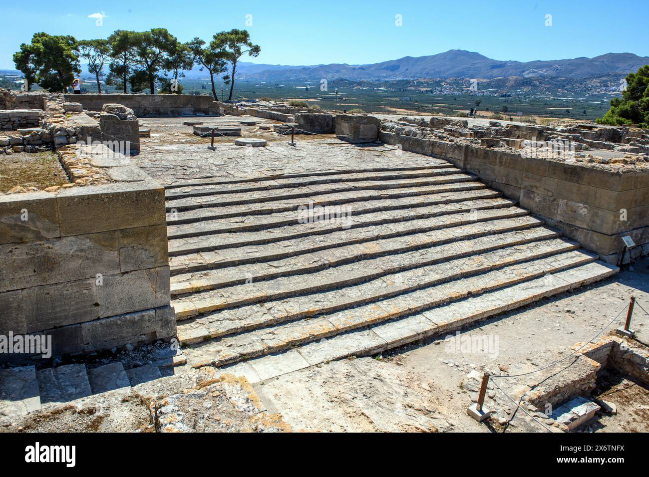 View of Propylaea monumental grand staircase flight of steps to in ...