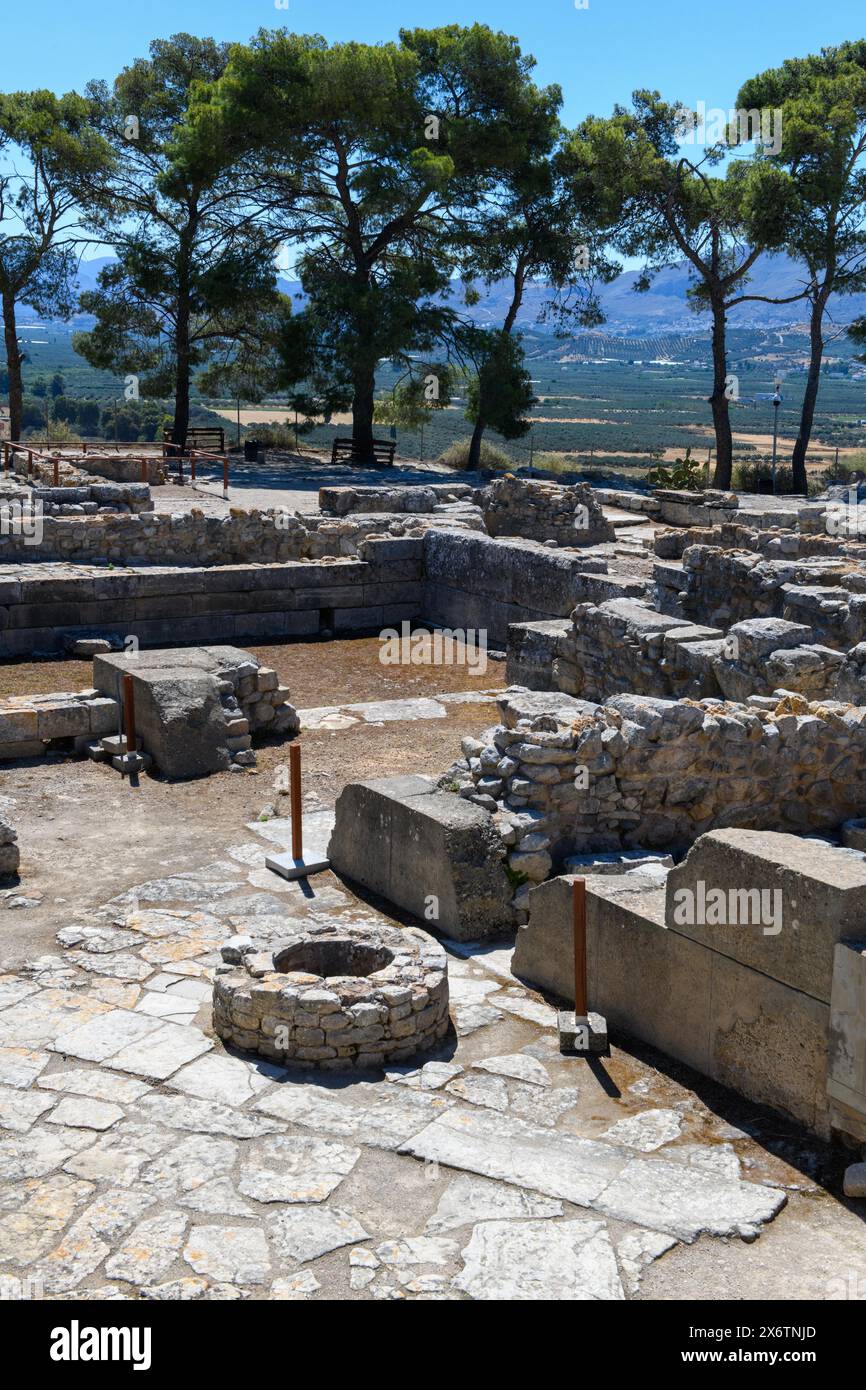 Archaeological site of Minoan culture of pre-Greek ancient Greek people ...
