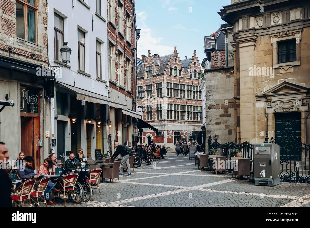 Antwerp, Belgium - October 22, 2023: Historic center of Antwerp and ...
