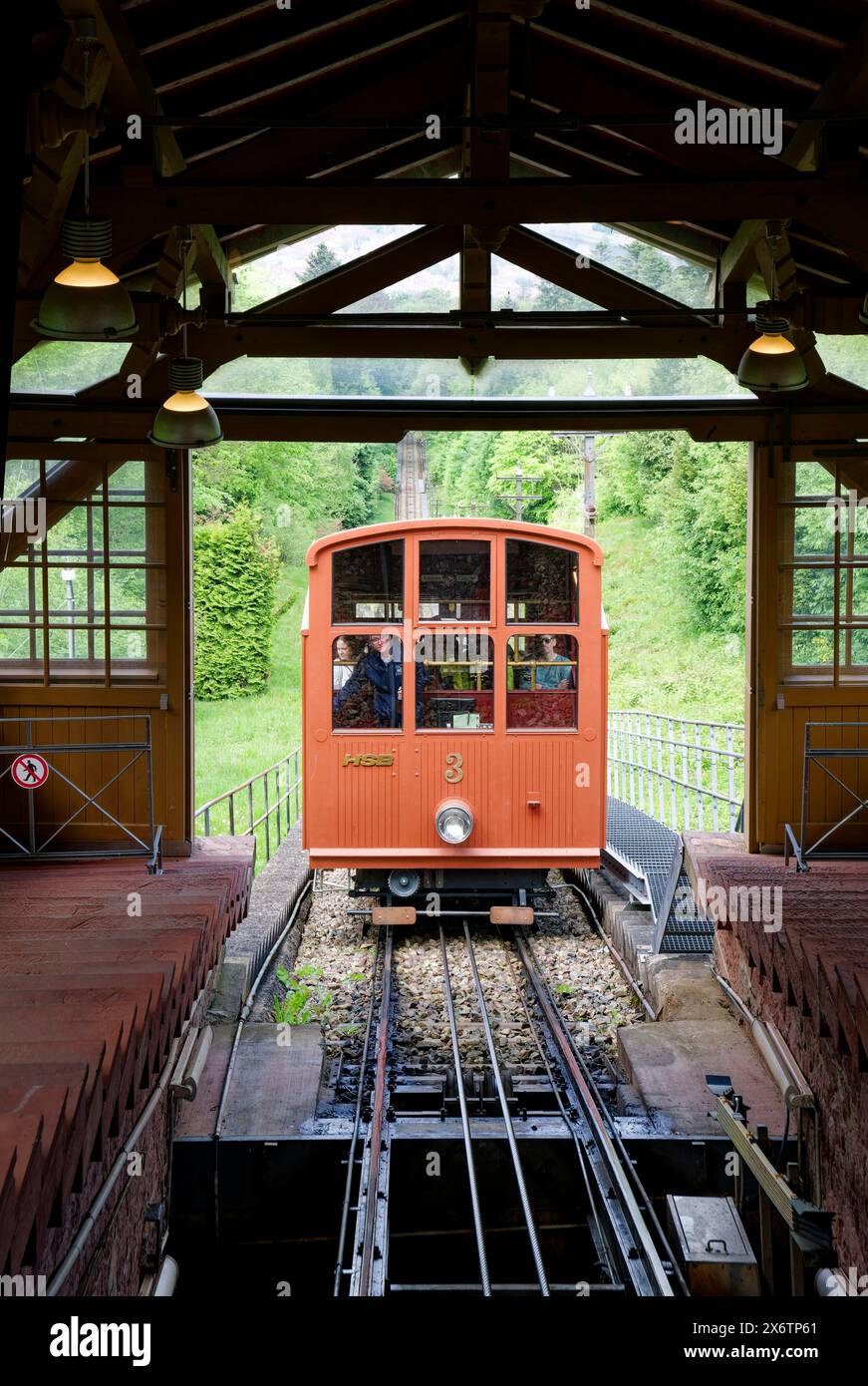 Koenigstuhlbahn, Heidelberg mountain railway, funicular railway ...