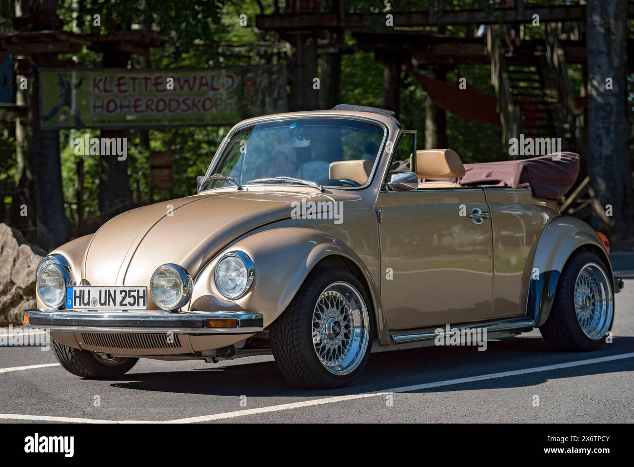Oldtimer Volkswagen VW Beetle Cabriolet, convertible, restored, refined ...