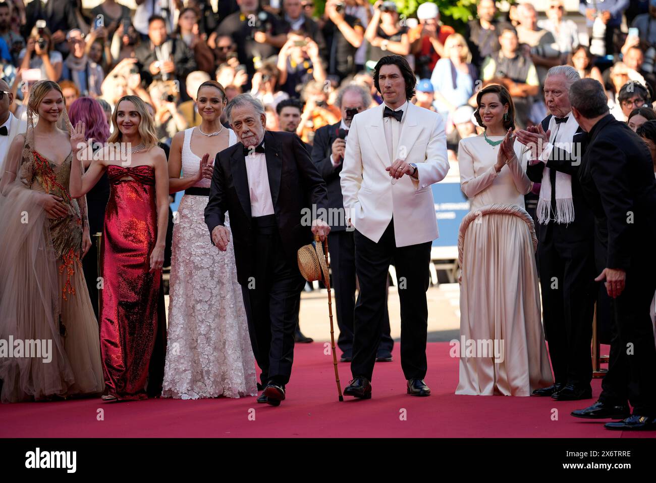Grace VanderWaal, from left, Chloe Fineman, Nathalie Emmanuel, director Francis Ford Coppola ...