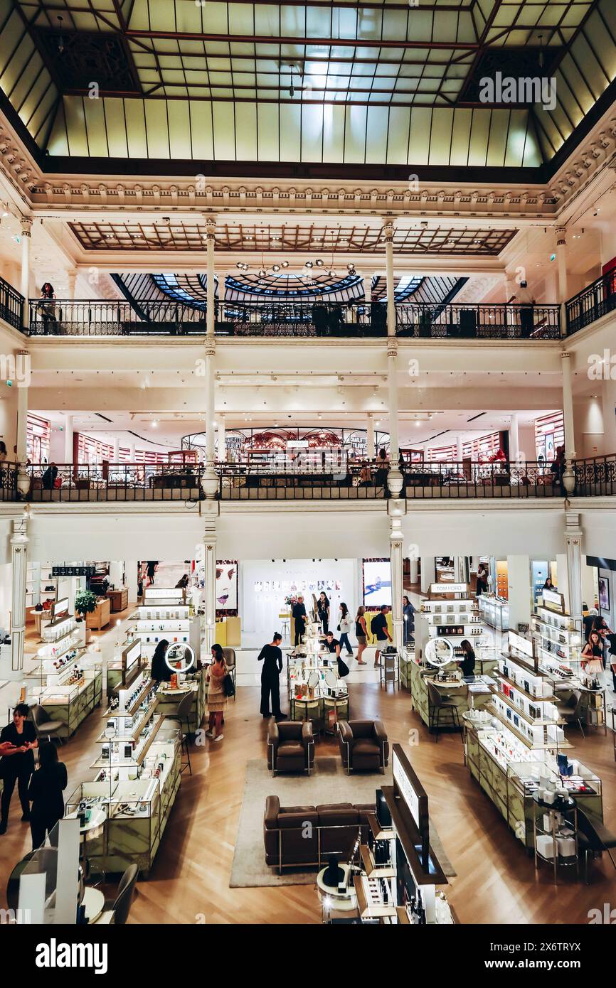 Paris, France - October 1, 2023: The famous department store Le Bon ...