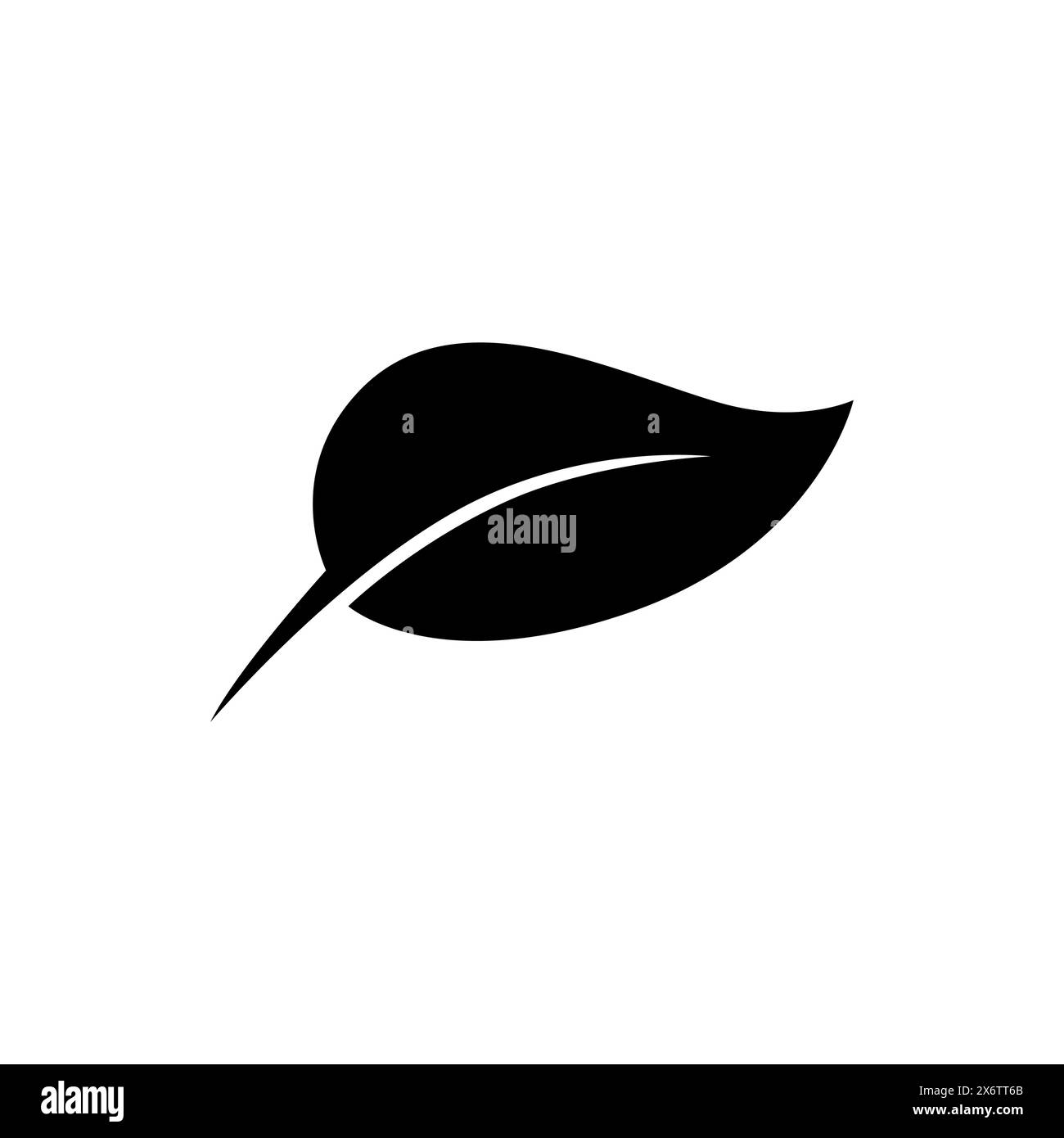 Vector Leaf Design on White Background – Perfect for Eco-Friendly ...