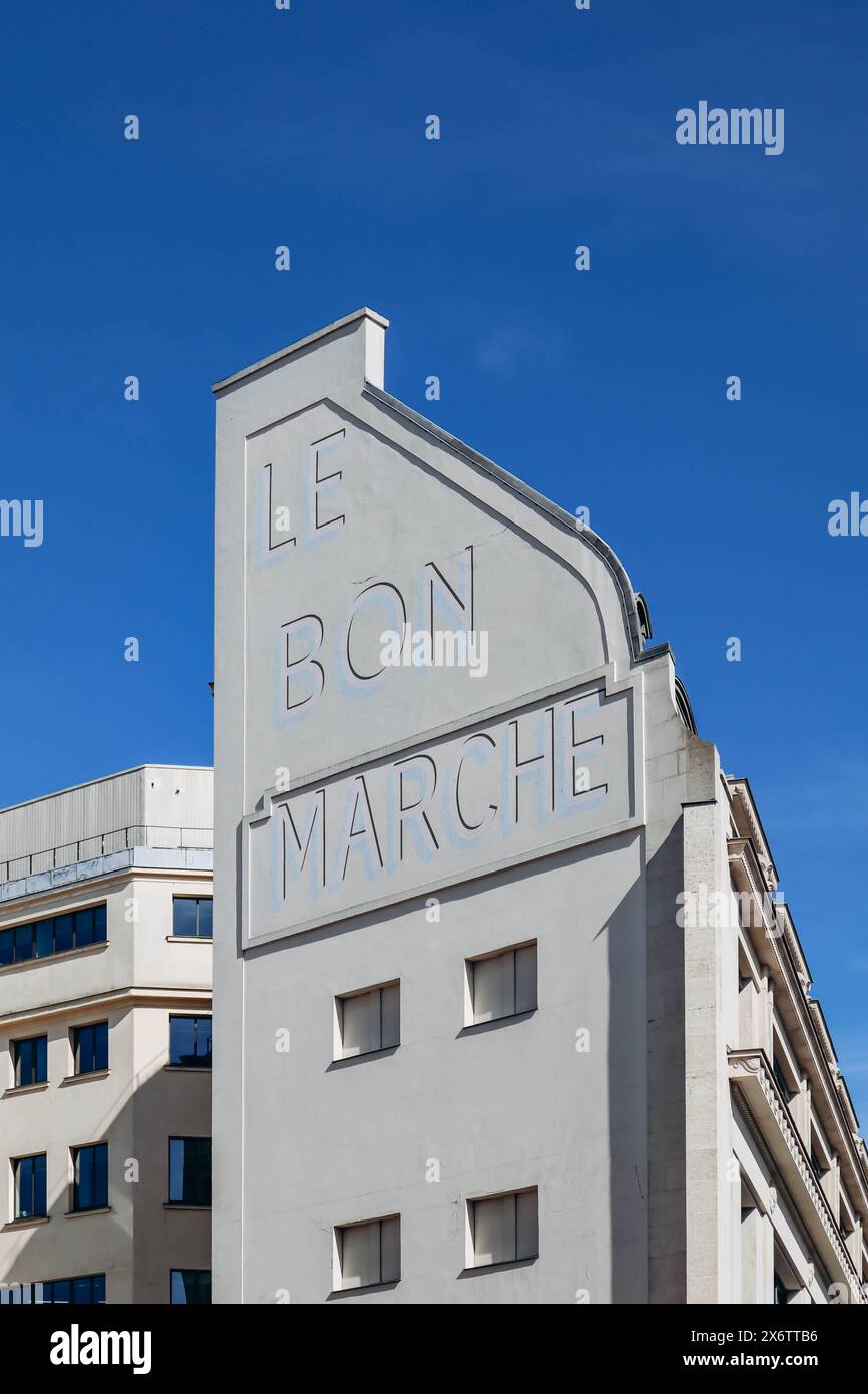 Paris, France - October 1, 2023: The famous department store Le Bon ...