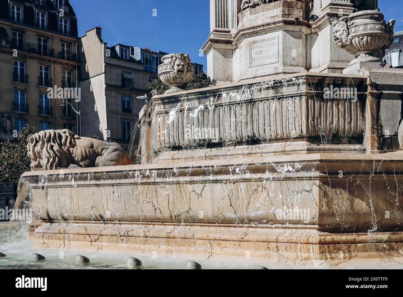Beautiful Place Saint Sulpice in Paris Stock Photo - Alamy
