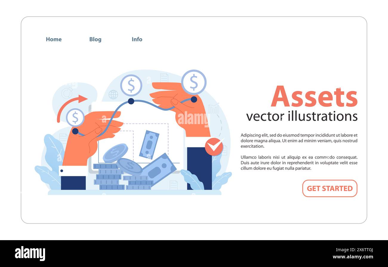 Strategic management of business assets. Hands adjusting financial ...