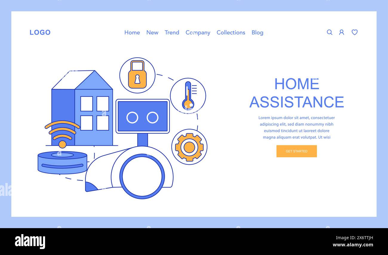 Home Assistant concept. Smart house technology for automated comfort ...