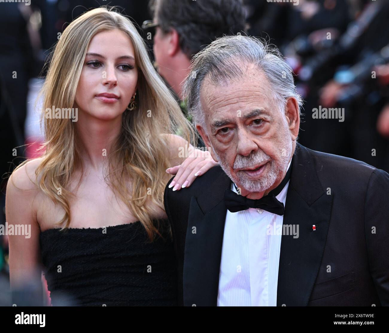 Cannes, France. May 16th, 2024. Romy Croquet and Francis Ford Coppola ...
