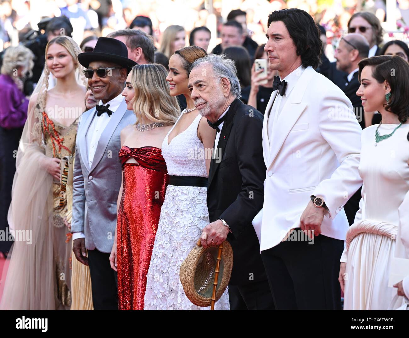 Cannes, France. May 16th, 2024. Grace Van der Waal, Giancarlo Esposito ...