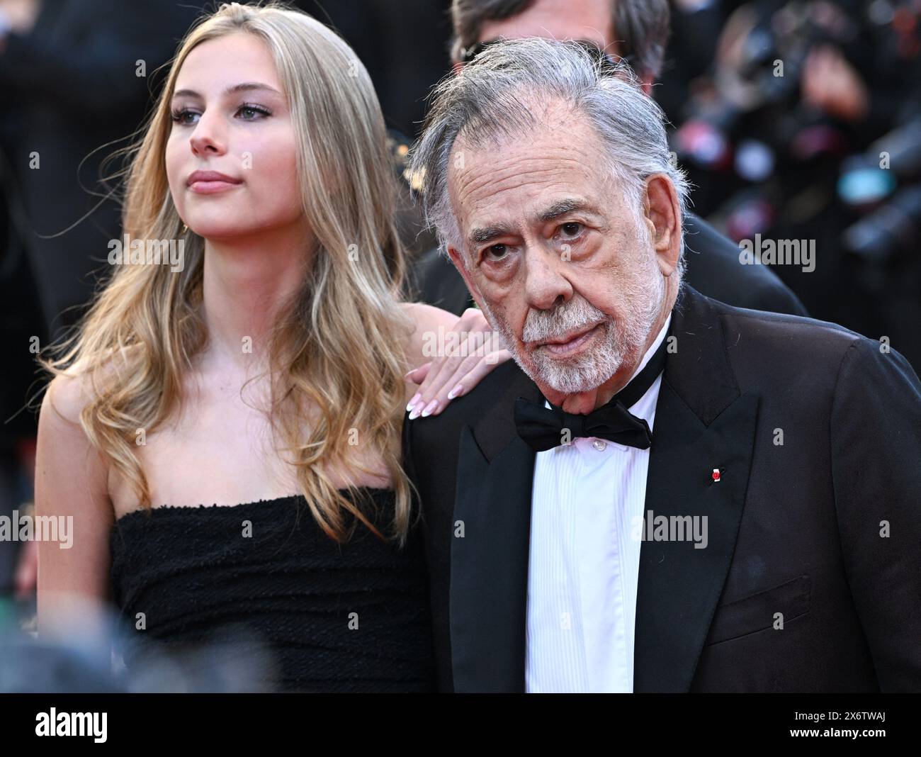 Cannes, France. May 16th, 2024. Romy Croquet and Francis Ford Coppola ...
