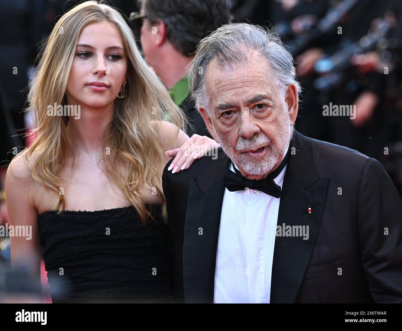 Cannes, France. May 16th, 2024. Romy Croquet and Francis Ford Coppola ...
