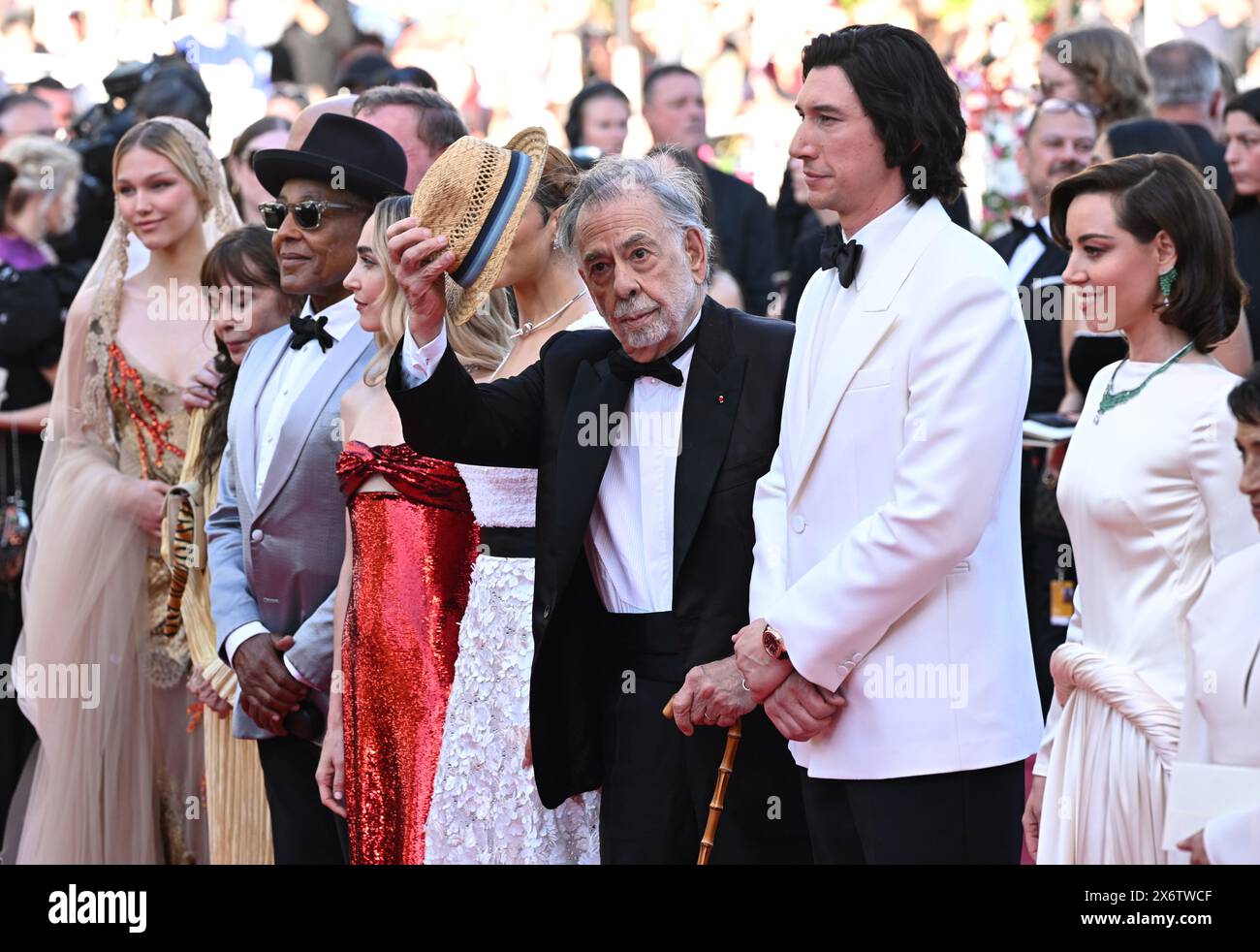 Cannes, France. May 16th, 2024. Grace Van der Waal, Giancarlo Esposito, Aubrey Plaza, Francis ...