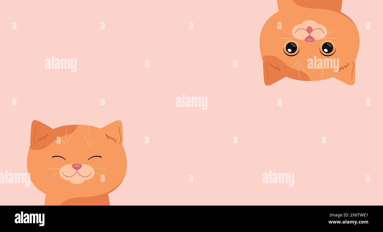 Upside down cat Stock Vector Images - Alamy