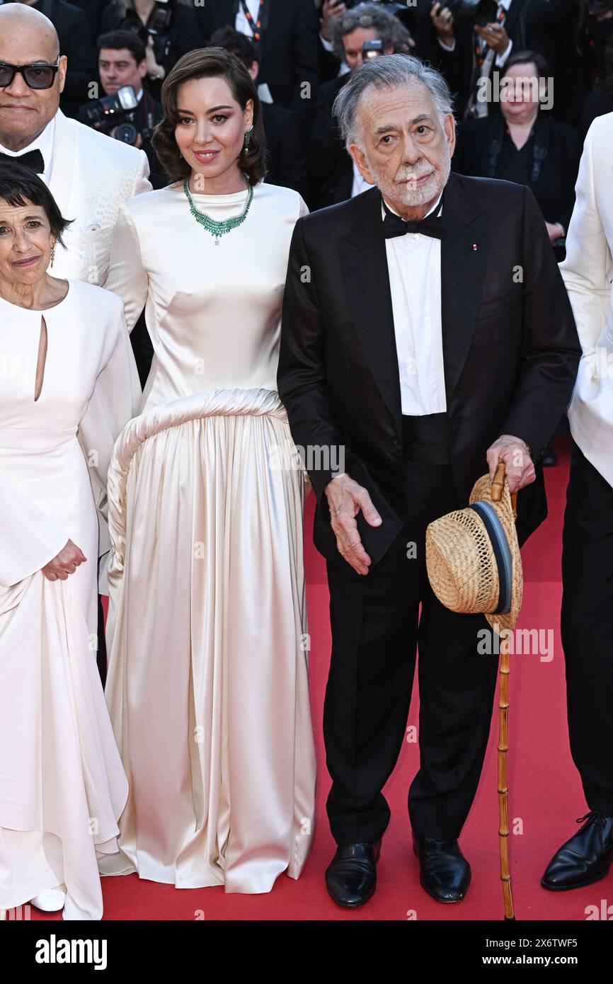 Cannes, France. May 16th, 2024. Aubrey Plaza and Francis Ford Coppola ...
